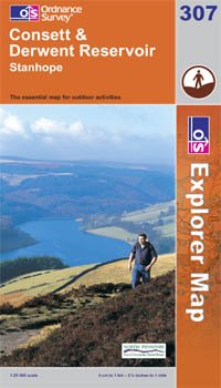 Consett & Derwent Reservoir OS Explorer Map 307: Amazon.co.uk: Ordnance ...