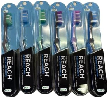 Amazon.com : Reach Advanced Design Soft Toothbrushes, Colors May Vary ...