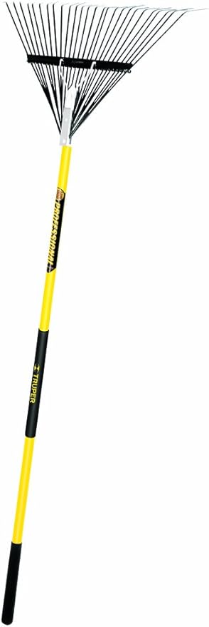 Amazon.com : Truper 32401 Tru Pro54-Inch Steel Leaf Rake, 26-Inch Head ...