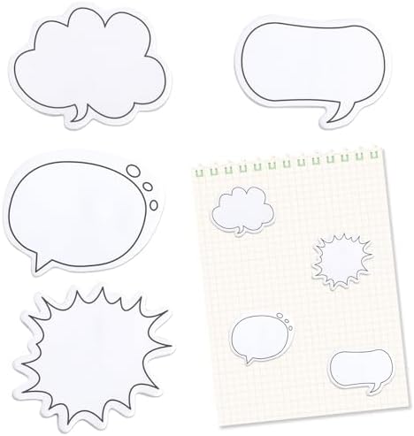 Small Sticky Notes Set 4 Styles Aesthetic Speech Bubble Post it Notes ...