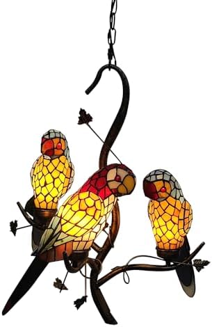 Makernier Tiffany Style Chandelier Ceiling Light Fixture Hanging ...