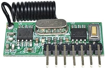 e-INFINITY 433MHz RF Wireless Module relay Receiver 4Channel Learning ...