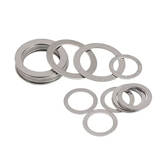 10PCS/Set 304 Stainless Steel Super Ultra Thin Flat Washer M20 M22 M25 Ultrathin Shim Plain ...