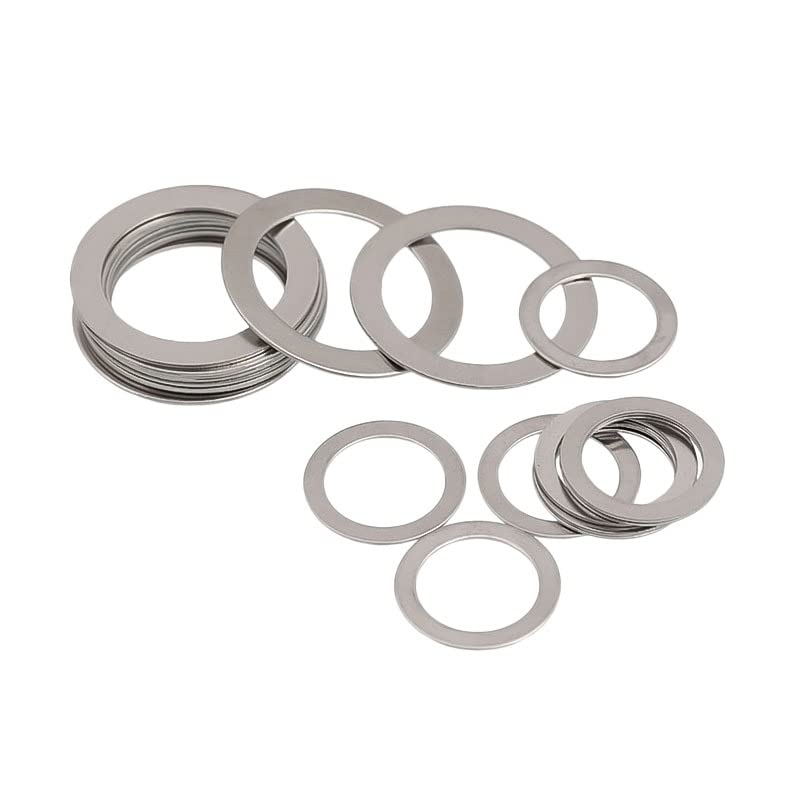 100pcs 304 Stainless Steel Ultra Thin Flat Washers - M14 M15 M16 M17 ...