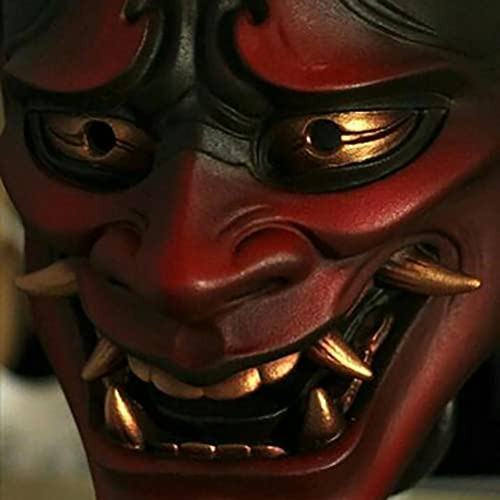 Rachel Halloween mask,Samurai Oni Mask,Japanese Cosplay Latex Hannya ...