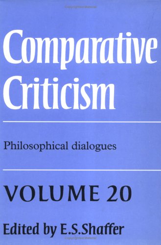Amazon.com: Comparative Criticism: Volume 20, Philosophical Dialogues ...