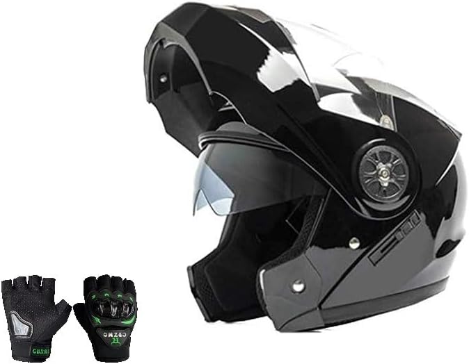Full Face Motorcycle Helmet with Dual Visor Sun Shield Flip with ...