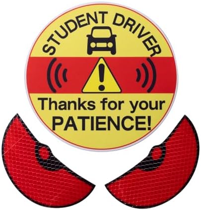 Amazon.com - Stickios Non-Magnetic Student Driver Stickers - Removable ...