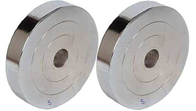 Gyming World® (5x2=10 Kg) Steel weight plates, Dumbbells weight plates ...