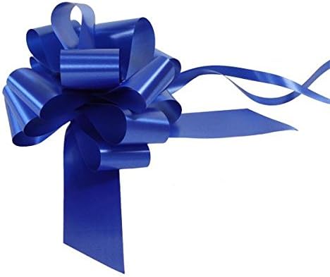 Eleganza Royal Blue 30mm Waterproof Poly Pull Bow (Pack of 2) : Amazon ...