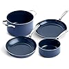 Amazon.com: Blue Diamond Cookware Diamond Infused Ceramic Nonstick, 4 ...