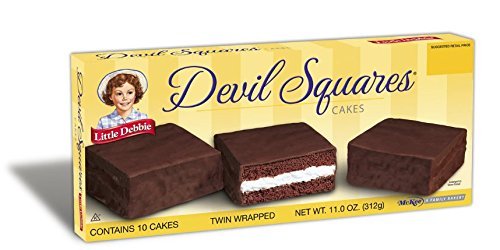 Amazon.com: Little Debbie Devil Squares 11 Ounce [1 Box of 10 Snack ...