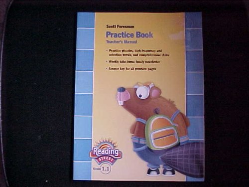 Reading Street Practice Book Teacher's Manual, Grade 1.1: Scott ...