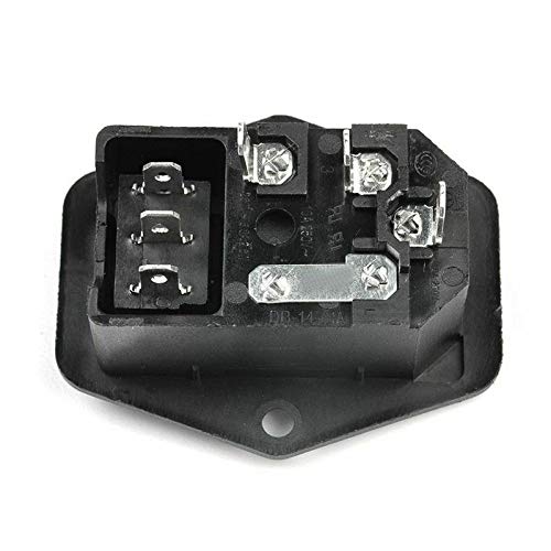 Generic 1X(New 3 Pin Iec320 C14 Ac Inlet Male Plug Power Socket with ...