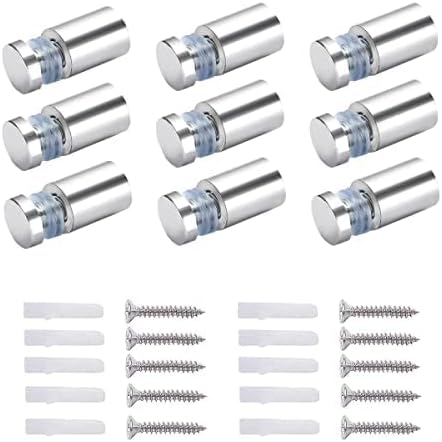 Dreamtop 20 Pcs Stand Off Fixings 19x25mm Stainless Steel Advertising ...