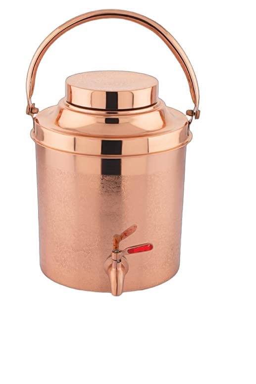 Buy AQUIRIOS 8 Litre Copper Matka,Copper Tank,Copper Water Dispenser ...