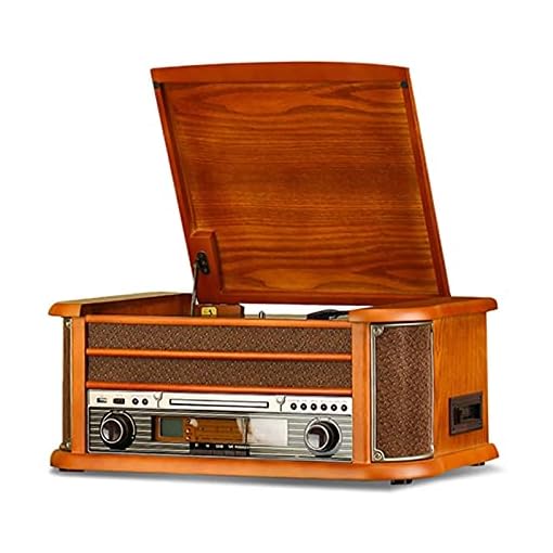 Record Player 3-Speed Vintage Style Turntable Bluetooth Record Player ...
