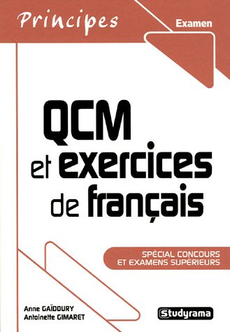 Buy Qcm et exercices de français Book Online at Low Prices in India ...
