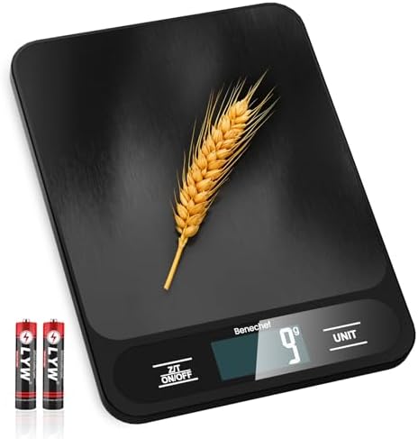Amazon.com: Food Scale, 22lb Ultra-Thin Digital Kitchen Scale, 1g/0 ...