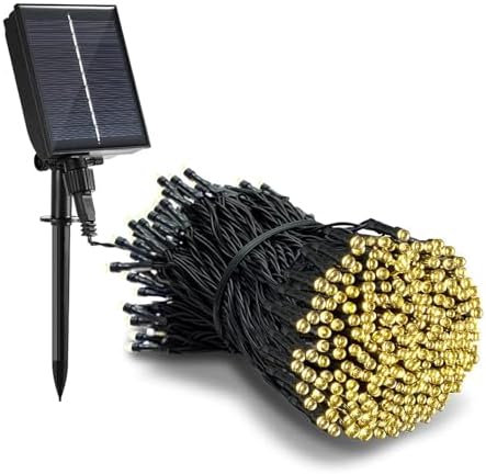 Tacobey Solar String Lights Outdoor Garden - 33Ft/10m 100 LED Solar ...