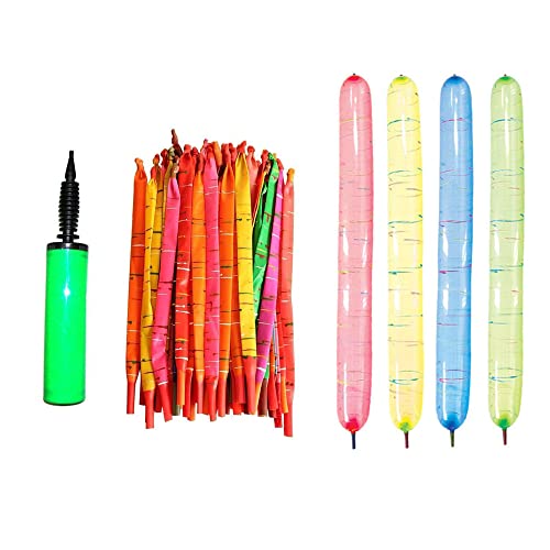 Giant Rocket Balloons 100 pc Set with Pump