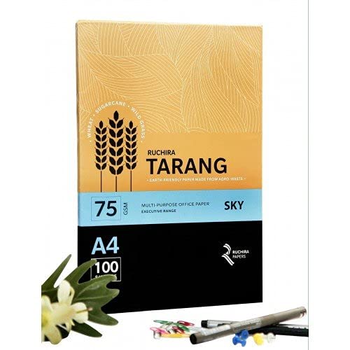Shree Mahavir PAPER Tarang Colour copier 75gsm A/4 Sky 1 ream (500 ...