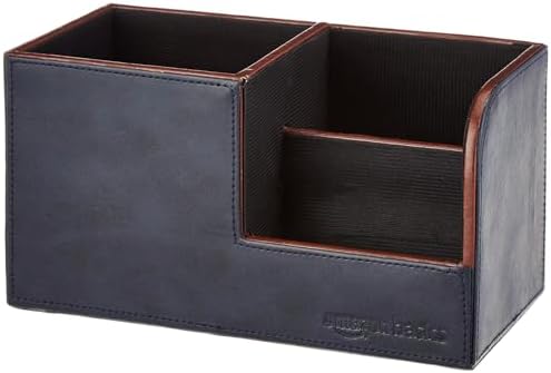 amazon basics Plastic Desk Organizer - Pen Cup, Black : Amazon.in ...