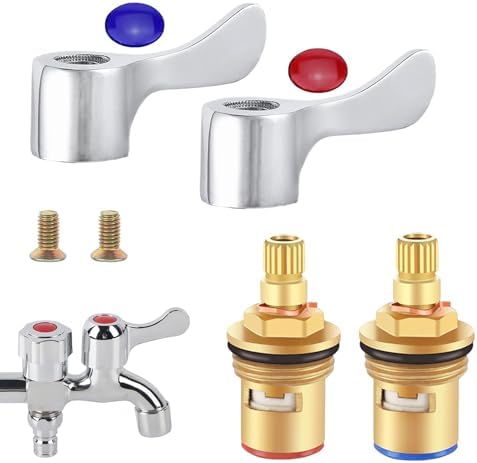 Oiieco 2 Sets Tap Cartridge Replacement, 1/2" Mixer Tap Cartridge with ...