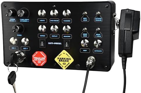Amazon.com: Sim-Panel Classic 2 Button Box for ATS/ETS2 (American Truck ...