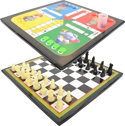 Buy AS Ludo and Chess Board Game & Combo with 2 Set of Ludo with Chess ...