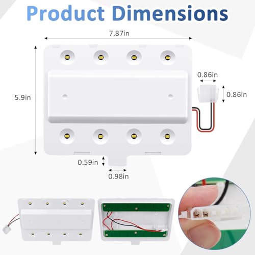 Snapklik.com : W11043011 Refrigerator Freezer LED Light Module ...