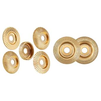 Amazon.com: Angle Grinder Wood Carving Disc 5PCS DARTOTEK Wood Shaper ...