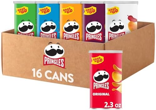 Amazon.com : Pringles Potato Crisps Chips, Lunch Snacks, Variety Pack ...