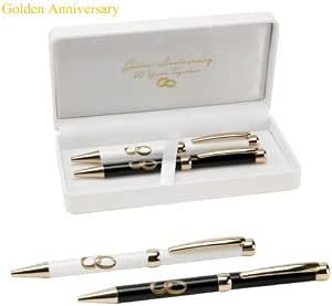 Set Of Two 50th / Golden Anniversary Pens : Amazon.co.uk: Home & Kitchen