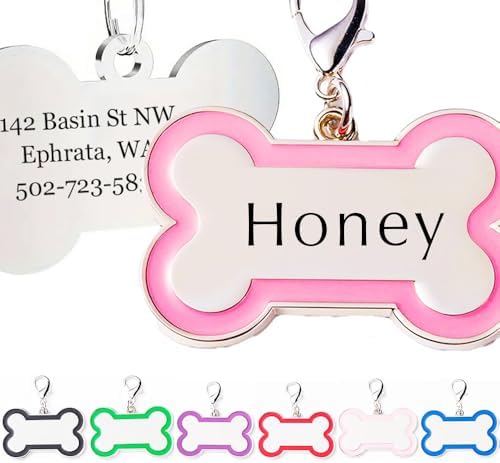 Amazon.com: Dog Tags Personalized for Pets – Custom Stainless Steel ...