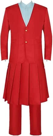 Amazon.com: President Snow Cosplay Costume Red Shirt Jacket Skirt Movie ...
