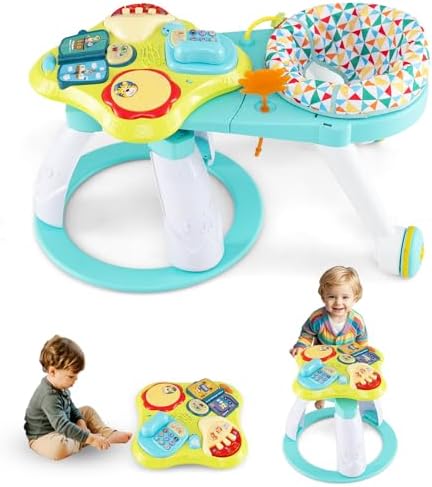 Amazon.com : INFANS 3 in 1 Walk Around Baby Activity Center, Baby ...