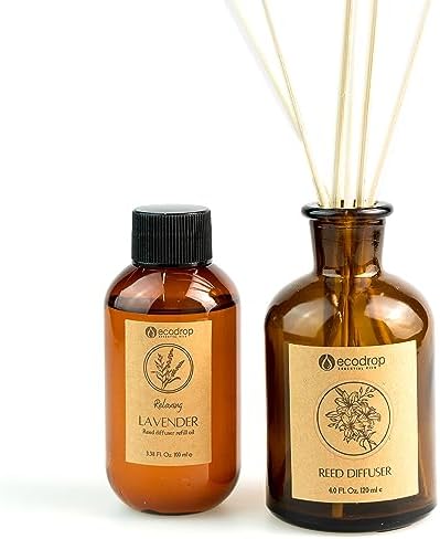 Ecodrop Bergamot Reed Diffuser Set - 100ml | Refreshing Orange Bergamot ...