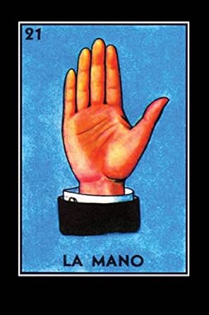 La Mano Loteria Card Journal: Notebook, Lined, 120 Pages, 6x9 Inches ...