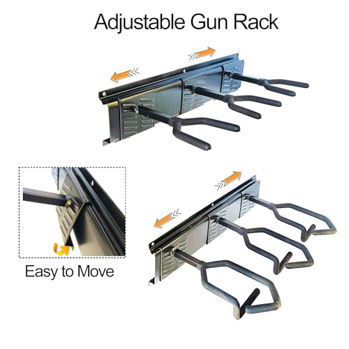 Snapklik.com : Gun Rack Wall Mount, Upgrade 6 Slots Gun Storage, Indoor ...