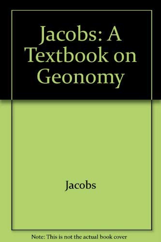 A Textbook on Geonomy: Jacobs, John Arthur: 9780470434451: Amazon.com ...