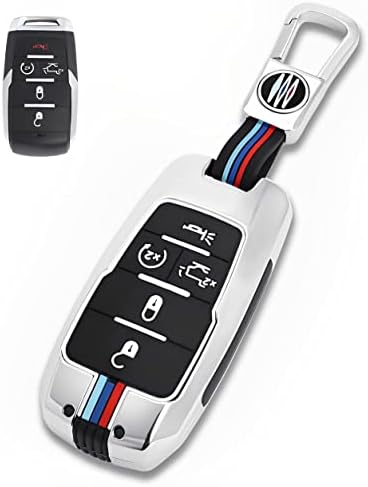 Amazon.com: YONUFI for Ram Key Fob Cover Case Metal Shell Smart Key ...