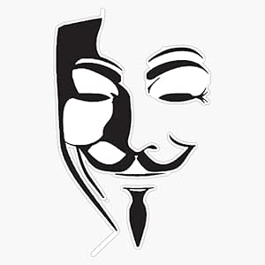 Amazon.com - V for Vendetta Silhouette Bumper Sticker Window Water ...