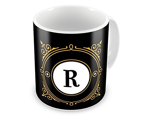Buy iShoppe Alphabet English Letter Classy Royal - R Coffee Mug, 12 Oz ...