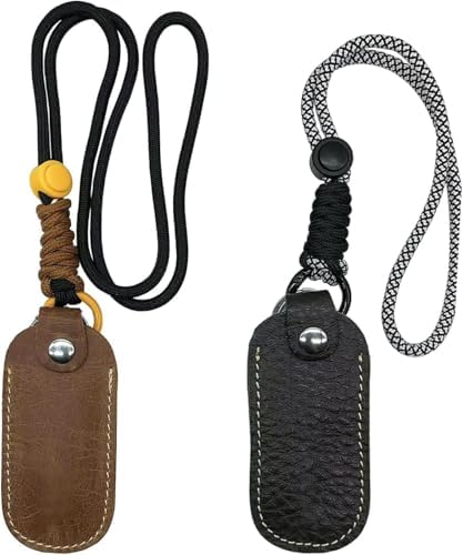 Amazon.com: YEZILUU 2Pack Genuine Leather U Disk Holster USB Storage ...