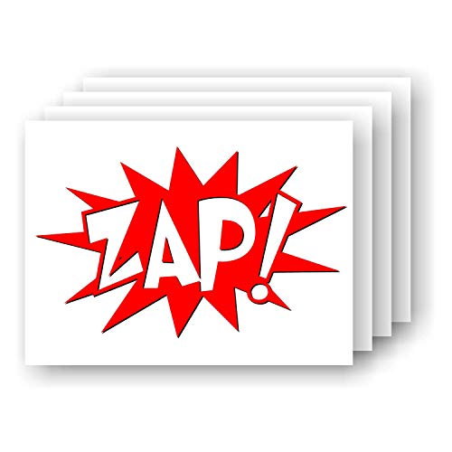 Amazon.com: ZAP! Comic Book Exclamation Vinyl Car Decal, SMALL Sizes ...