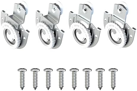Amazon.com: 4PCS Sliding Door Hardware, Sliding Closet Door Rollers ...