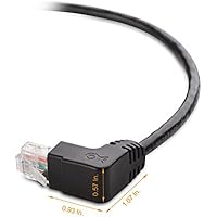 Amazon.com: Cable Matters Combo-Pack 90 Degree Cat 6, Cat6 Right Angle ...