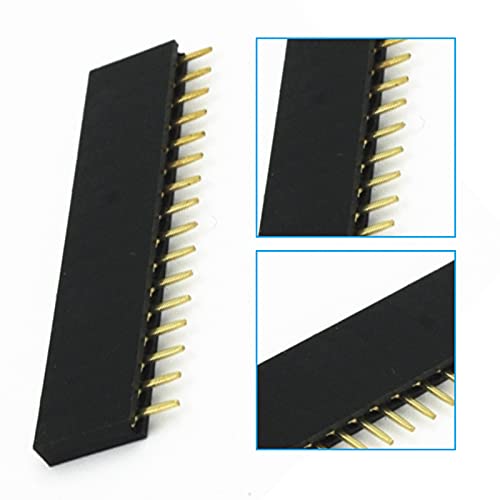 50pcs Single Row Pin Female Header Strip 16 pin PCB Board Female Pin ...