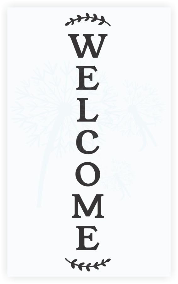 Amazon.com: Vinyl Art Decal - Vertical Welcome Decal Lettering Art ...